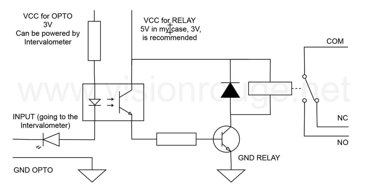 Camera intervalometer [hack] add 2 relay outputs!